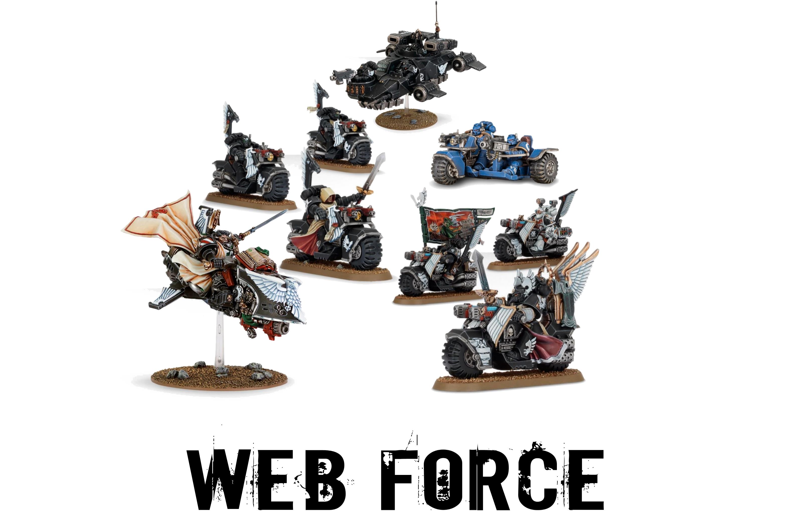 Купить (Starter Set) Web Force - Dark Angels - Ravenwing 2 в литейной мастерской Webway