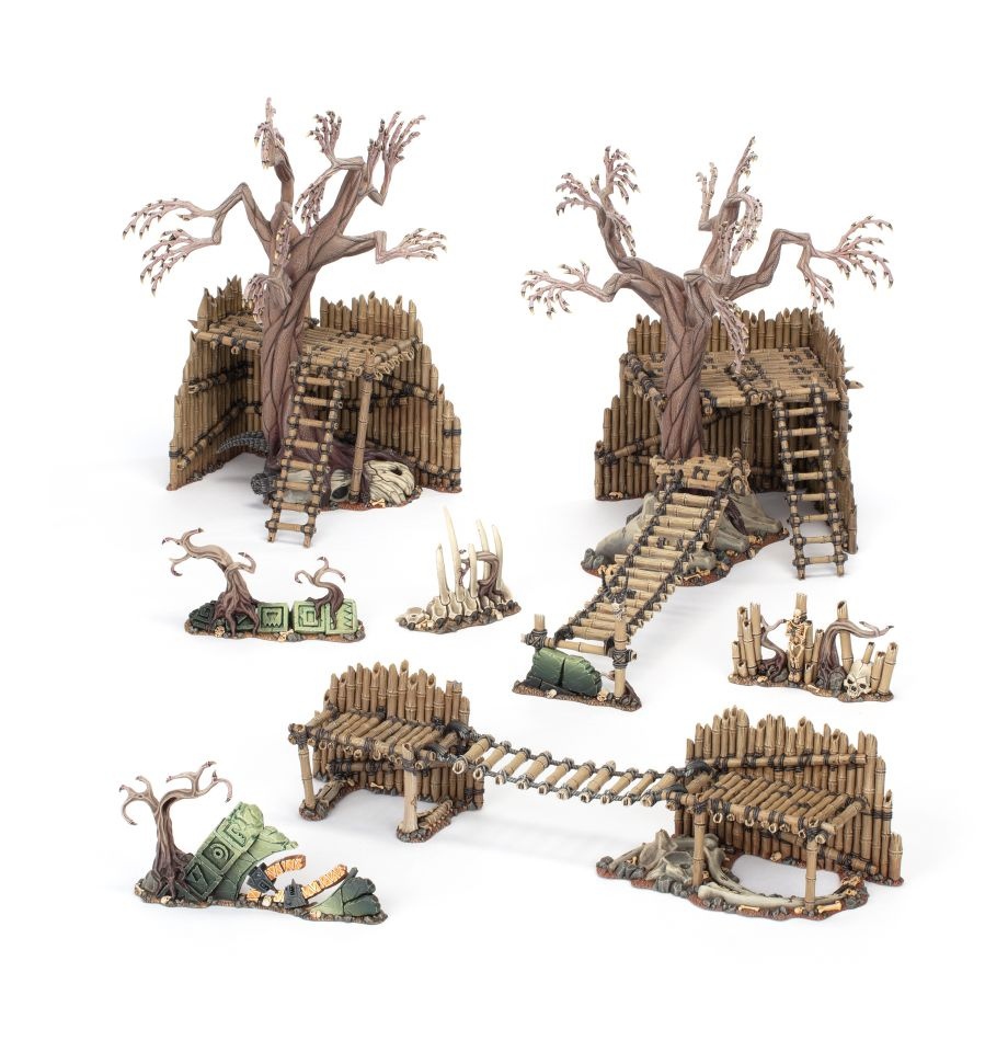 Warcry - Bloodhunt Terrain Set в литейной мастерской Webway