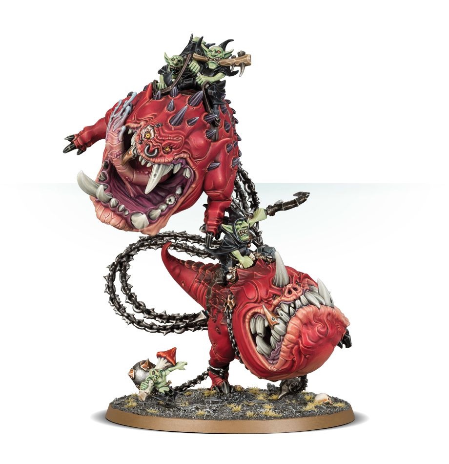 Age of Sigmar :: Mangler Squigs / Loonboss on Mangler Squigs (1 литник ...