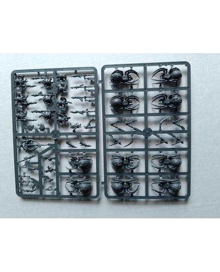 Age of Sigmar :: Grot Spider Riders (10шт+подставки) (3 литника) [AoS]